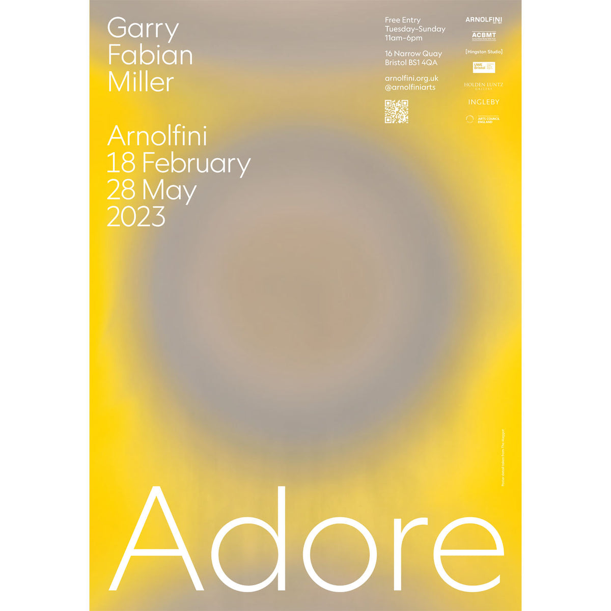 Garry Fabian Miller: Adore Exhibition Poster - The Maggot